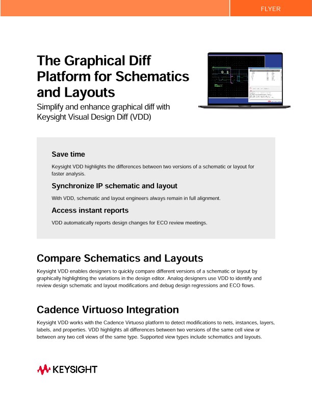 The Graphical Diff Platform for Schematics and Layouts PDF Asset Page | Keysight